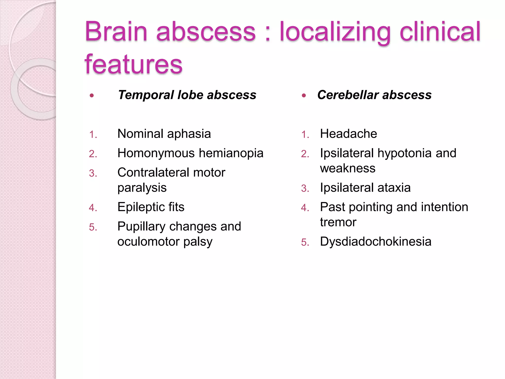 Intracranial complications of chronic otitis media | PPTX