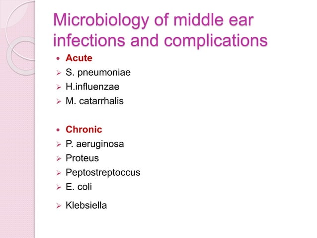 Intracranial complications of chronic otitis media | PPTX | Ear, Nose and Throat Conditions ...