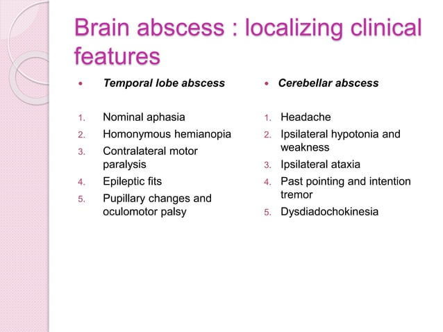 Intracranial complications of chronic otitis media | PPTX | Ear, Nose ...
