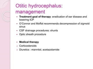 Intracranial complications of chronic otitis media | PPTX