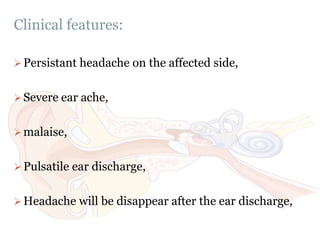Intracranial complications of csom | PPTX