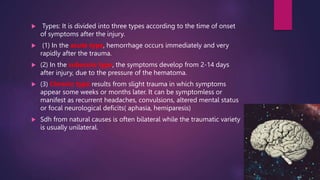 INTRACRANIAL HEMORRHAGE powerpoint presentation | PPTX