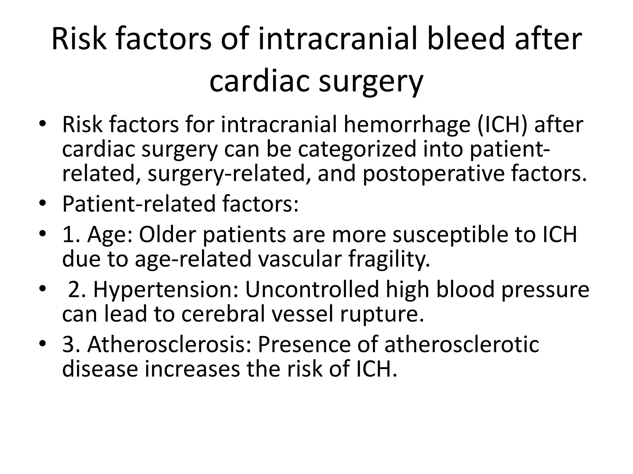 intracranial hemorrhage by Dr sherya Sharma Fortis | PPTX