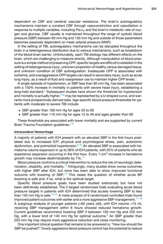 Intracranial hemorrhage and intracranial hypertension | PDF