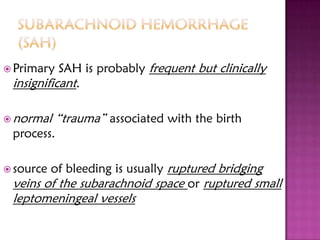 Intracranial hemorrhage newborn | PPTX