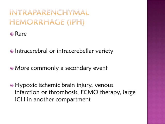 Intracranial hemorrhage newborn | PPTX