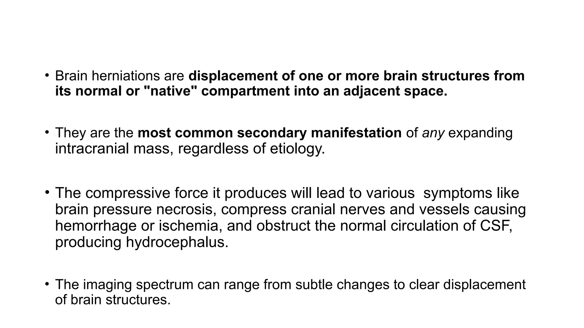 INTRACRANIAL HERNIATIONS -various types and anatomy.pptx