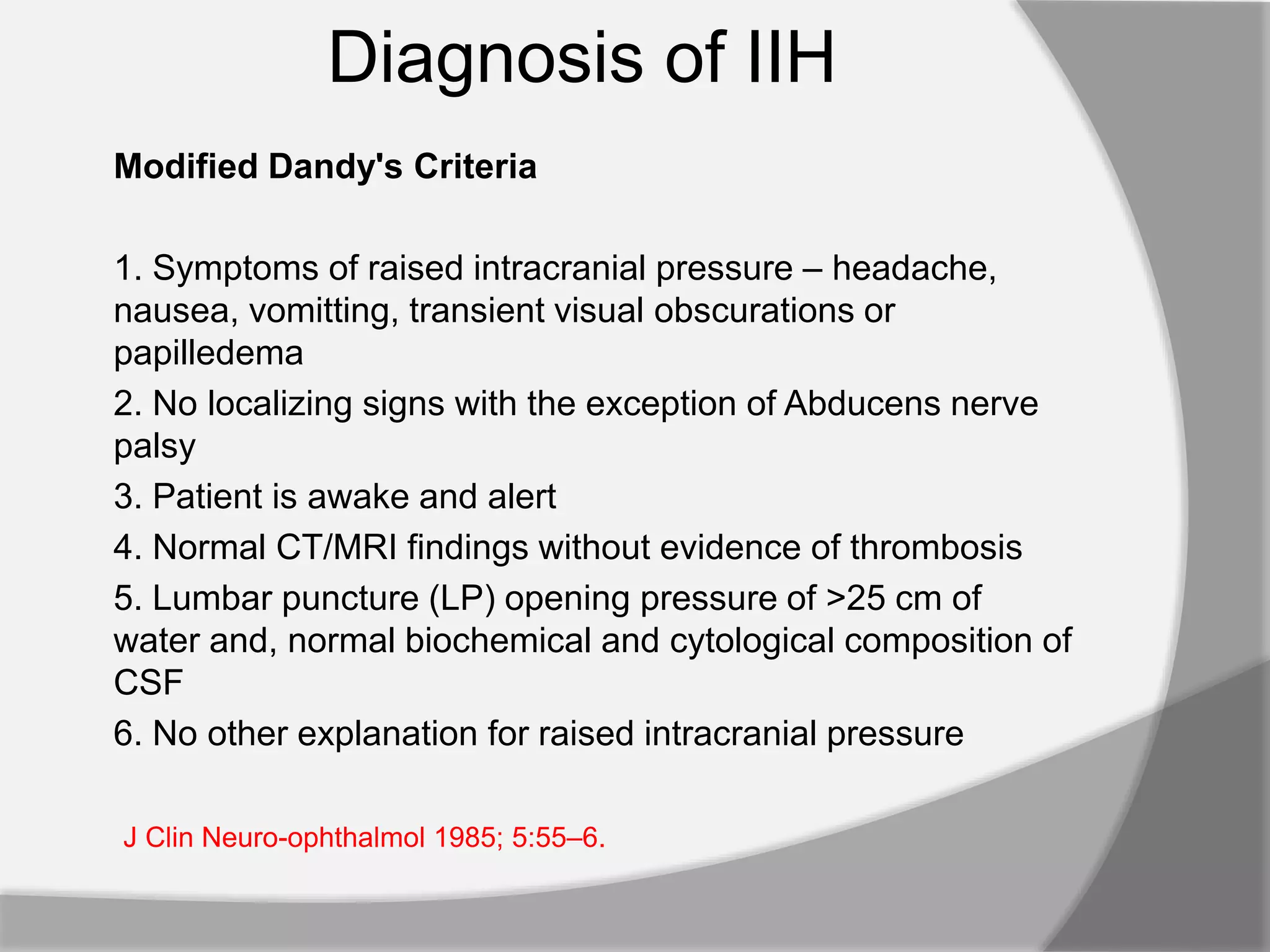 Intracranial hypertension | PPTX