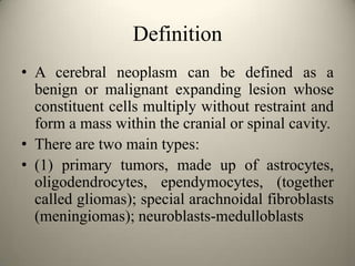 medicine.Intracranial neoplasms.(dr.hawar) | PPT