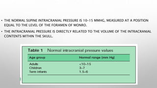 Intra cranial pressure | PPTX