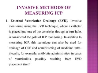 Intracranial pressure measurement | PPTX