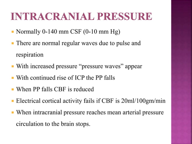 Intracranial pressure measurement