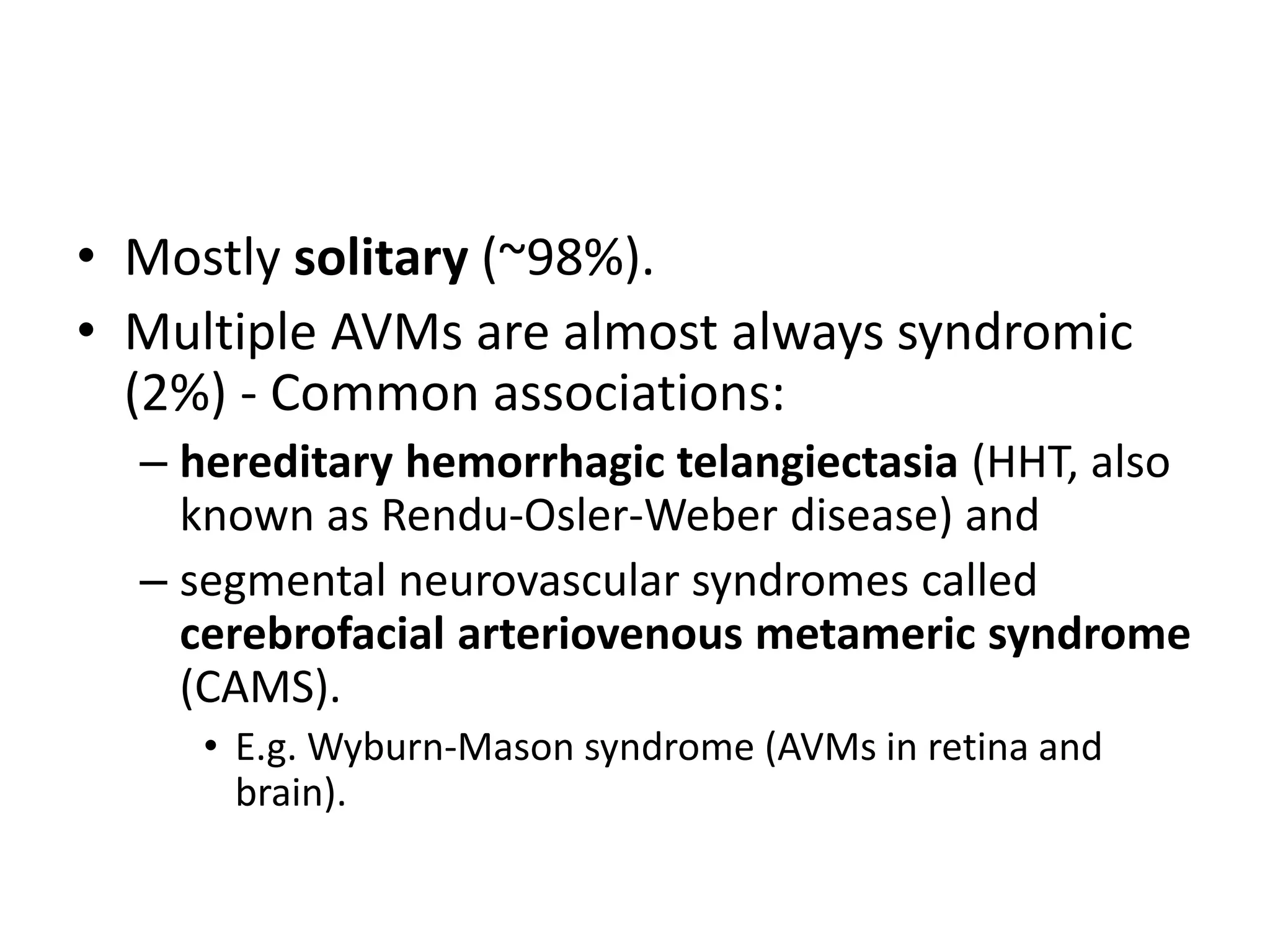 Intracranial vascular malformations | PPTX