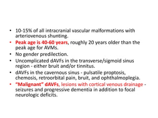 Intracranial vascular malformations | PPTX