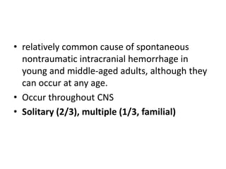 Intracranial Vascular Malformations Pptx