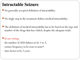 Intractable seizure | PPT