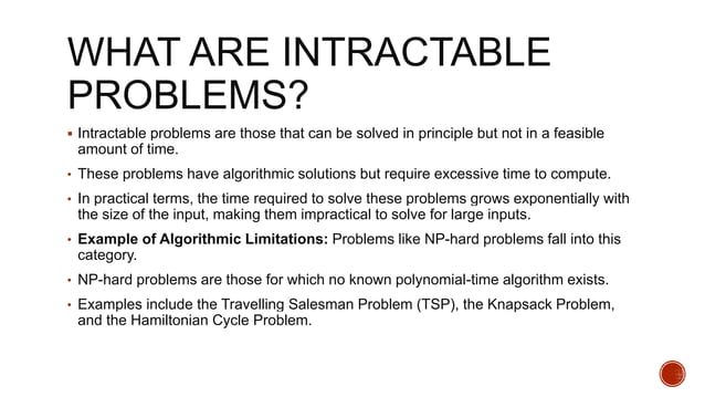 Intractable versus Intractable Problems (CIRE).pptx