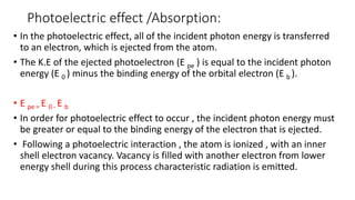Interaction of radiation with matter | PPTX