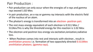 Interaction of radiation with matter | PPTX