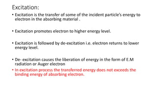 Interaction of radiation with matter | PPTX