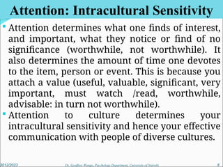 Intra Cultural Sensitivity and Effective Communication at the Workplace ...