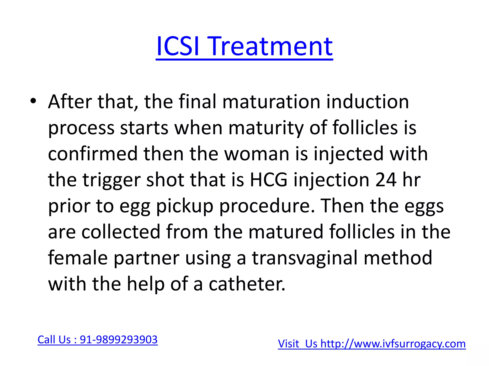 Intra cytoplasmic sperm injection (icsi) | PPTX
