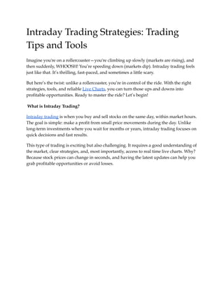 Intraday Trading Strategies_ Trading Tips and Tools.pdf