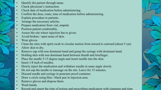INTRADERMAL INJECTION DESCRIPTION WITH PROCESS | PPTX
