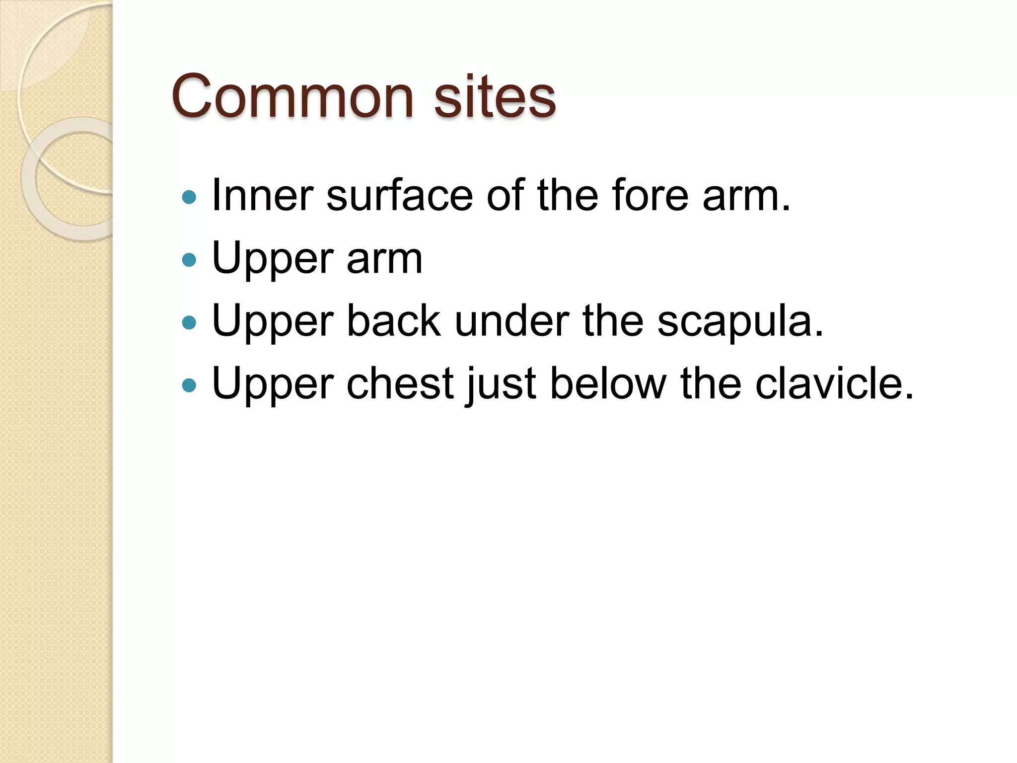 Intradermal injection- Introduction, procedure,complications | PPTX