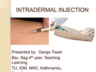 Bleb Intradermal Injection