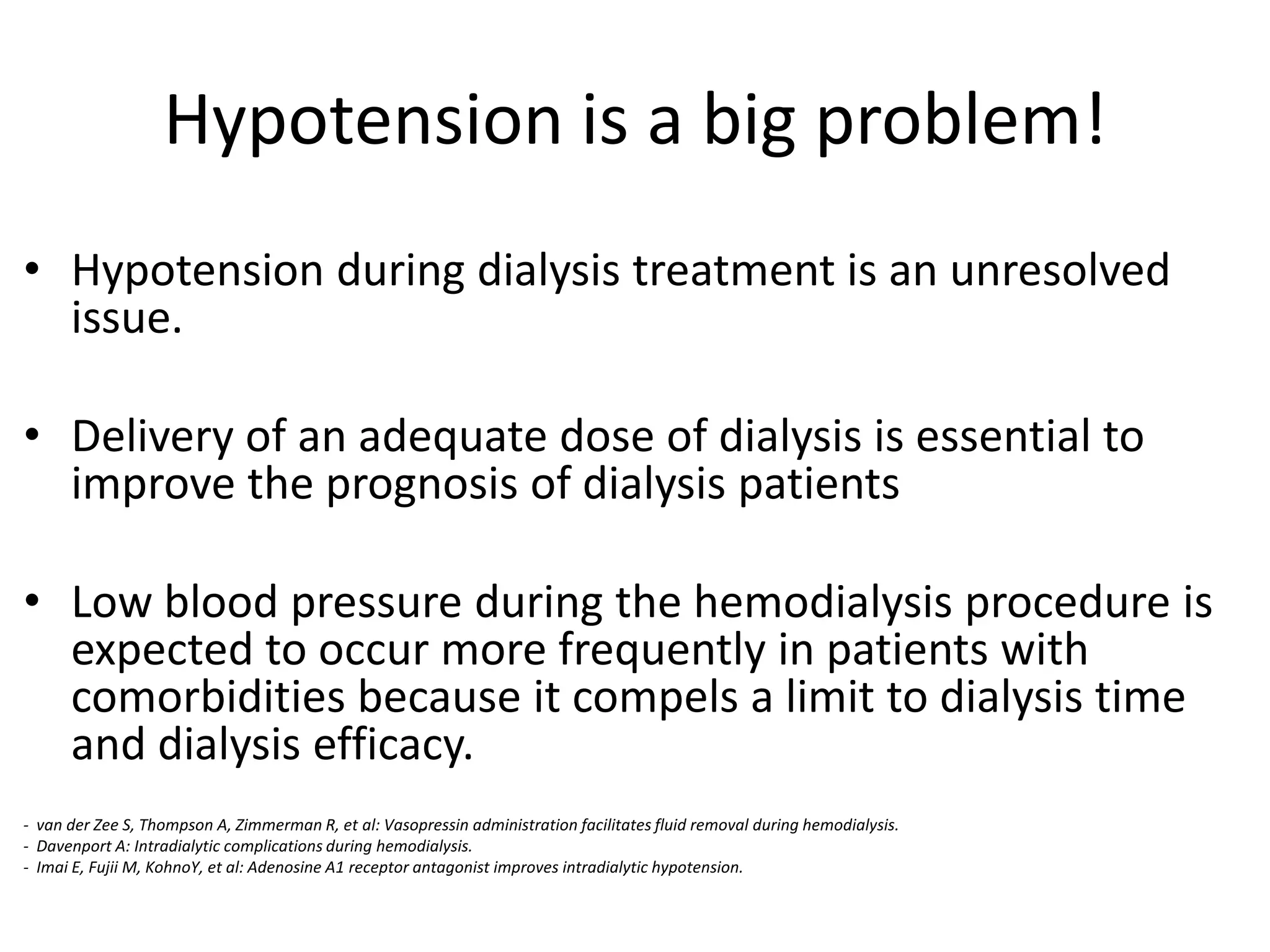 Intradialytic hypotension (idh) | PPTX