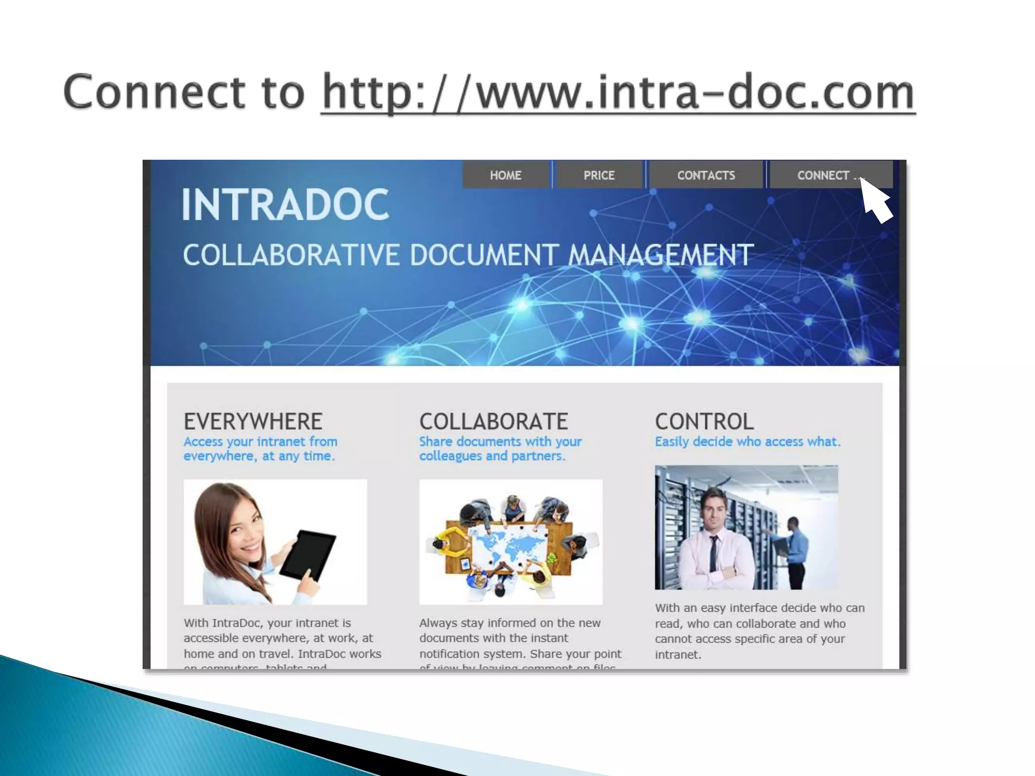 Intradoc - create a document managment intranet - introduction | PPTX