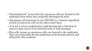 Intraepidermal Carcinoma.pptx in the children | PPT