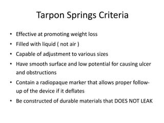 Intragastric balloons 2014 | PPT