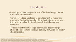 Intrajejunal Levodopa Infusion Therapy for Parkinson Disease | PPTX