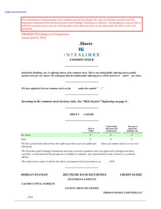 Intralinks S-1 | PDF