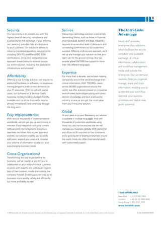 IntraLinks Company Overview | PDF