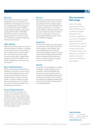 IntraLinks For Mergers And Acquisitions | PDF