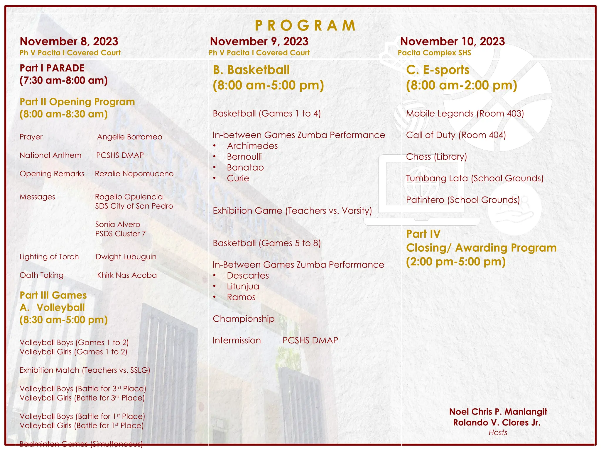 Intramurals 2023 power point presentation | PPT