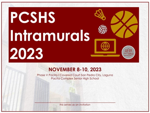 Intramurals 2023 power point presentation | PPT
