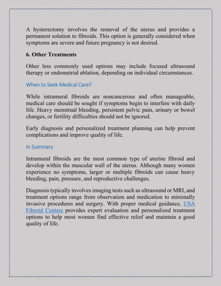 Intramural Fibroids and Symptoms Like Heavy Periods, Pressure, and ...