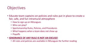 Intramural policy | PPTX