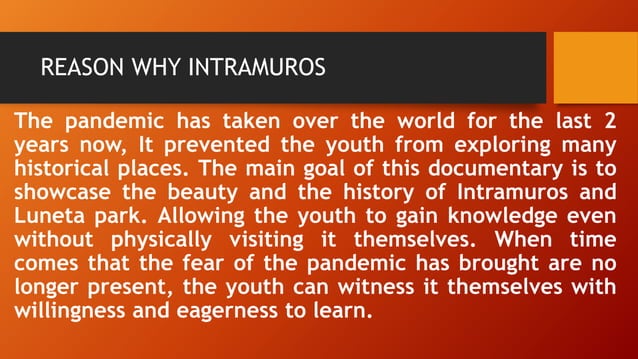 INTRAMUROS - HISTORY ABOUT INTRAMUS - LETS GO | PPTX | Historic Site ...