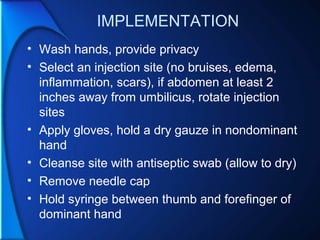 Intramuscular and sucutaneous workshop | PPT