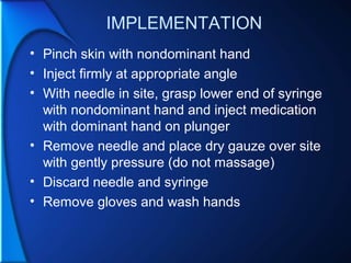 Intramuscular and sucutaneous workshop | PPT