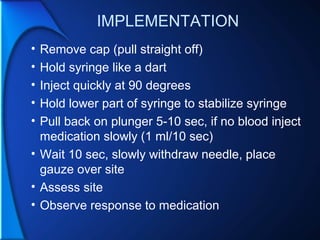 Intramuscular and sucutaneous workshop | PPT