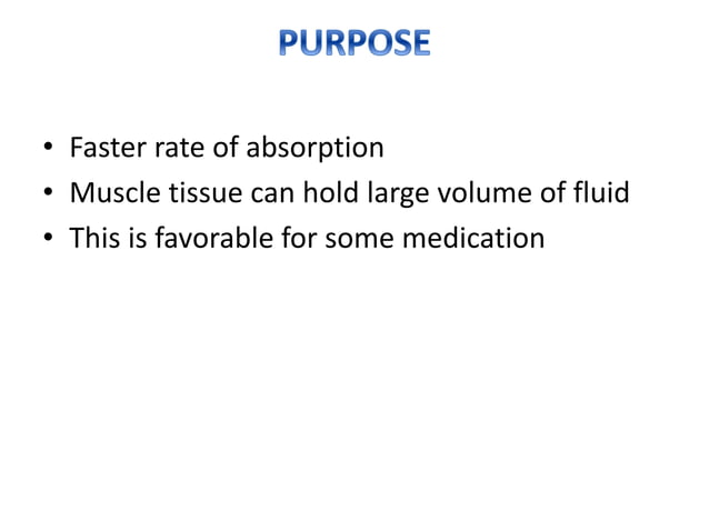 Intra Muscular Injection | PPT