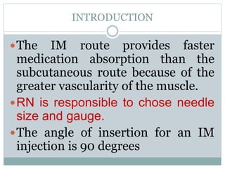 INTRAMUSCULAR ADMINISTRATION | PPTX