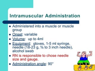 INTRAMUSCULAR ADMINISTRATION | PPTX
