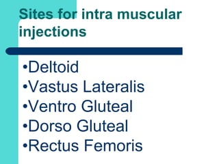 INTRAMUSCULAR ADMINISTRATION | PPTX
